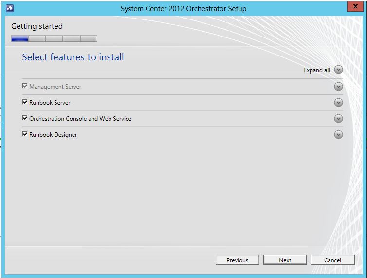 System Center Orchestrator 2012 SP1 All in one install | More than patches