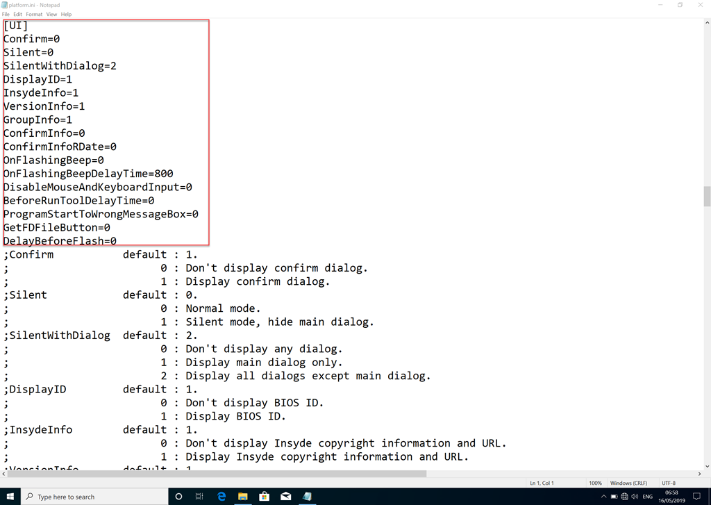 Silent updating of Insyde firmware | More than patches