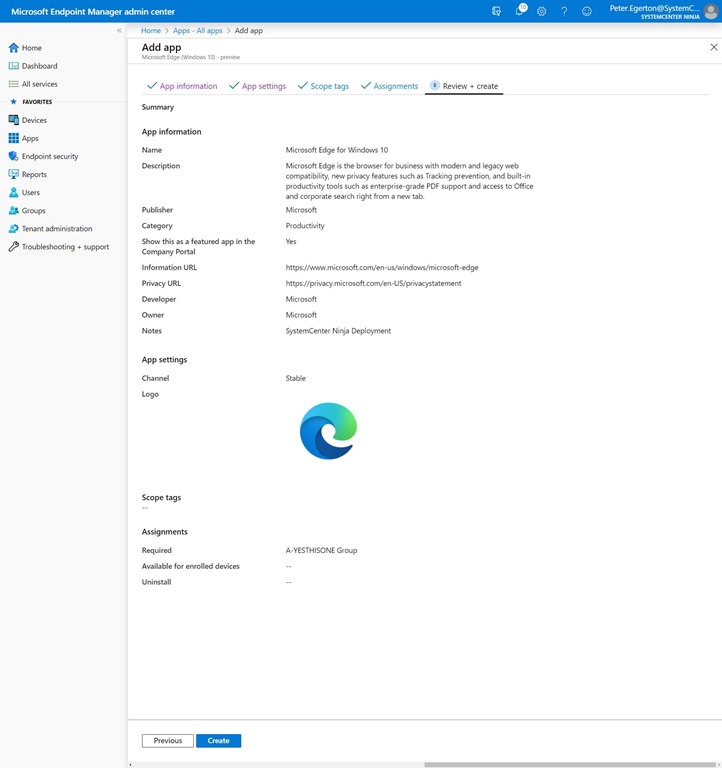 Deploying Microsoft Edge (Chromium version) with Microsoft Intune ...