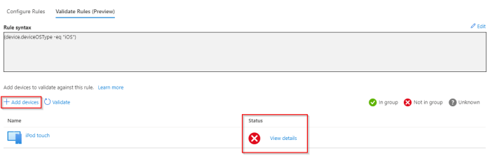 Azure Active Directory Dynamic Groups – Validate Rules | More than patches
